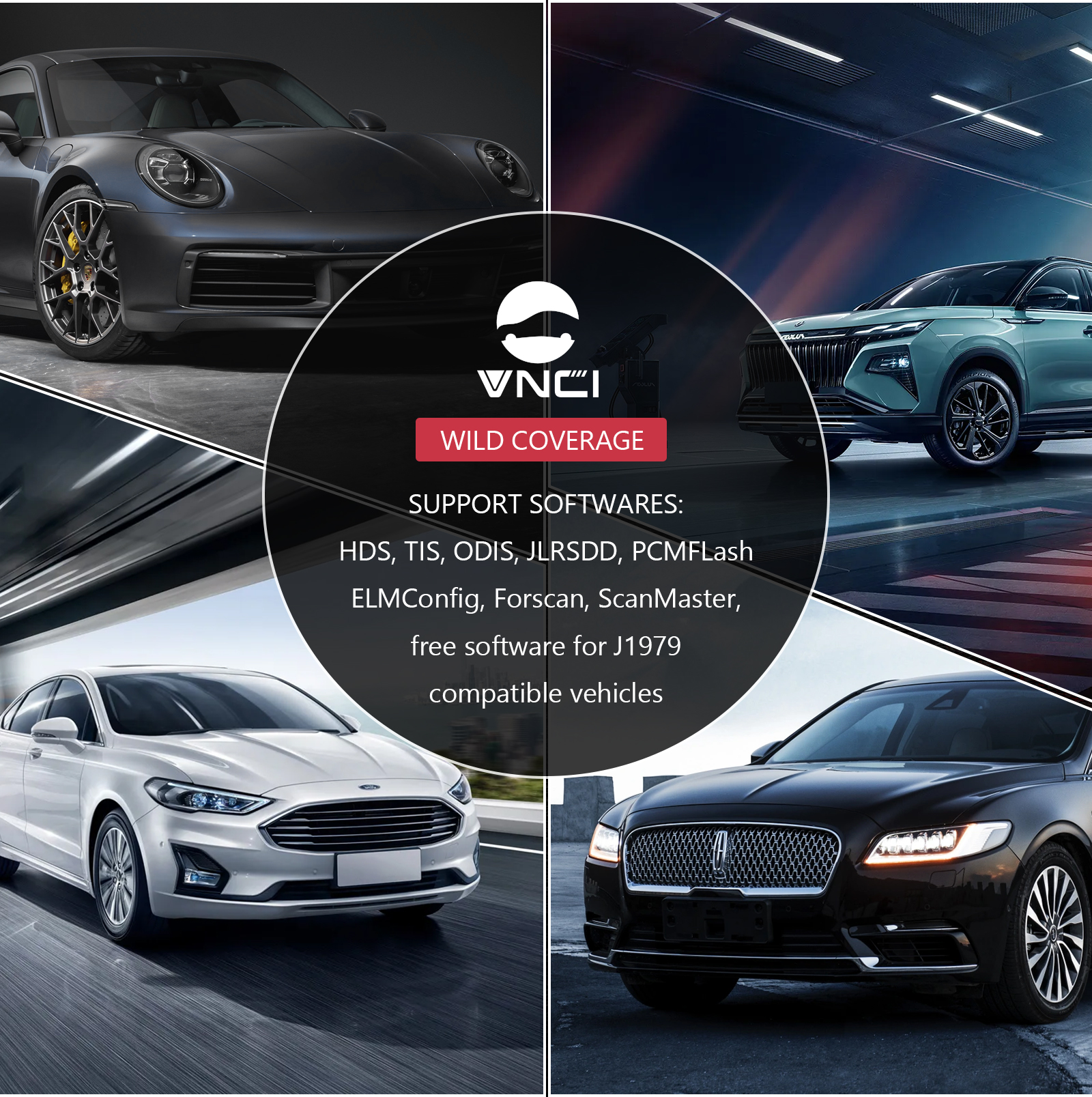 The VNCI J2534 nano diagnostic tool is compatible with most J2534 software and ELM327 software ...